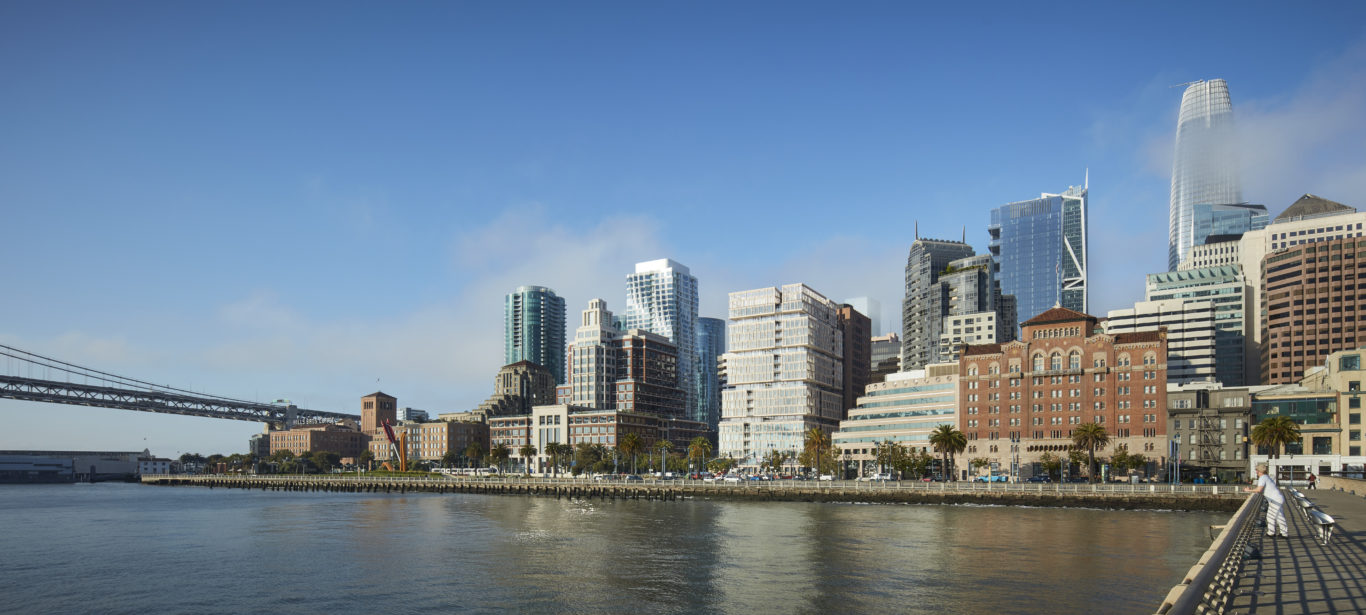 SOM 为旧金山创作：简约、优雅的滨海住宅——One Steuart Lane – SOM